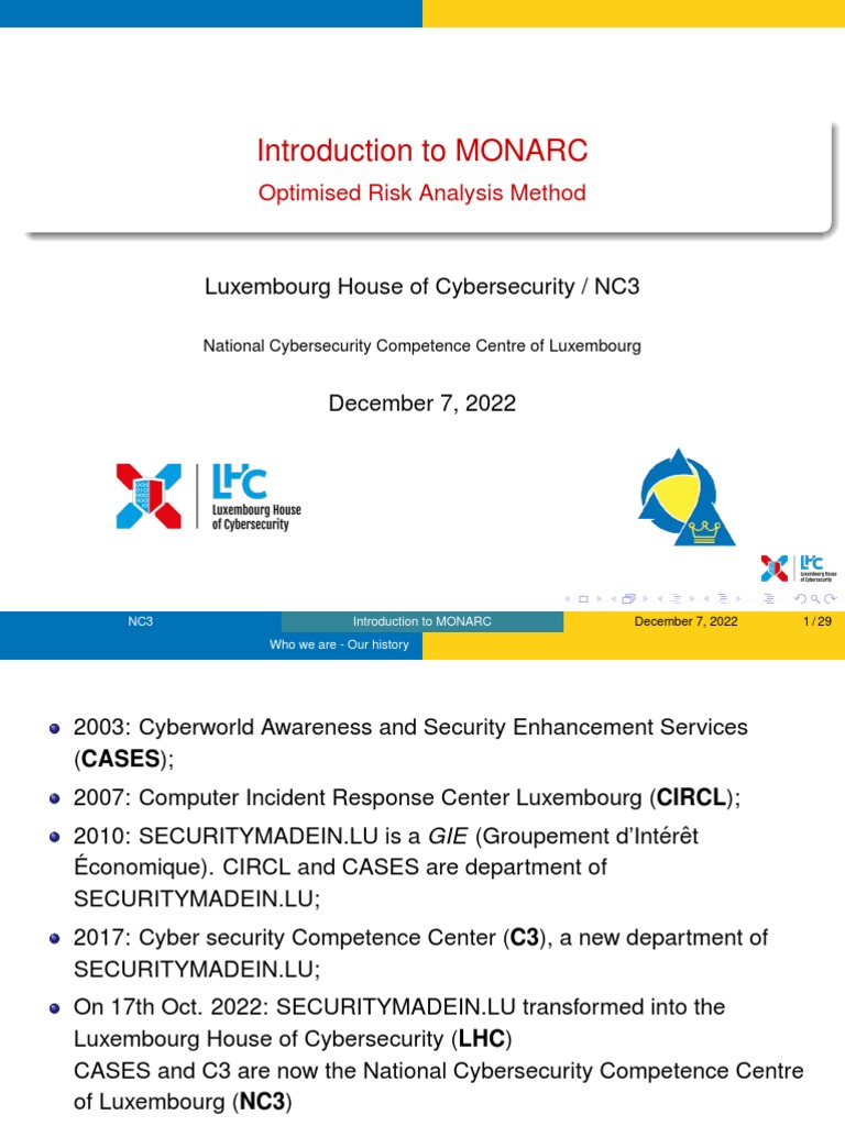 MONARC-training | PDF | Vulnerability (Computing) | Computer Security