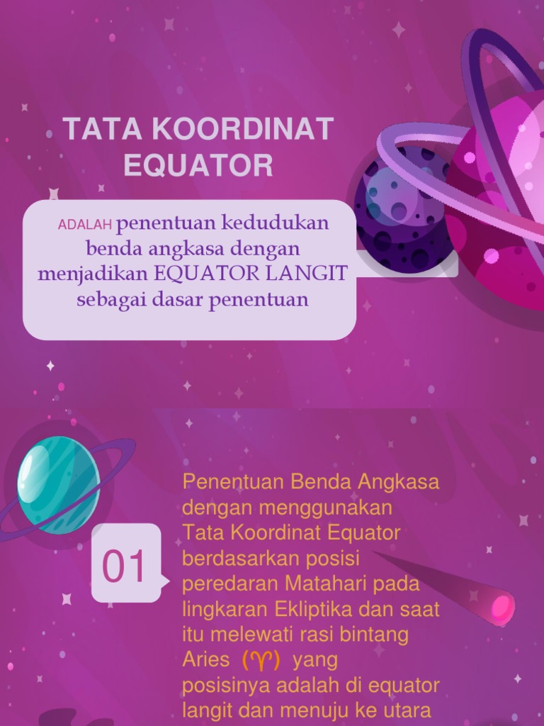 Tata Koordinat Equator | PDF