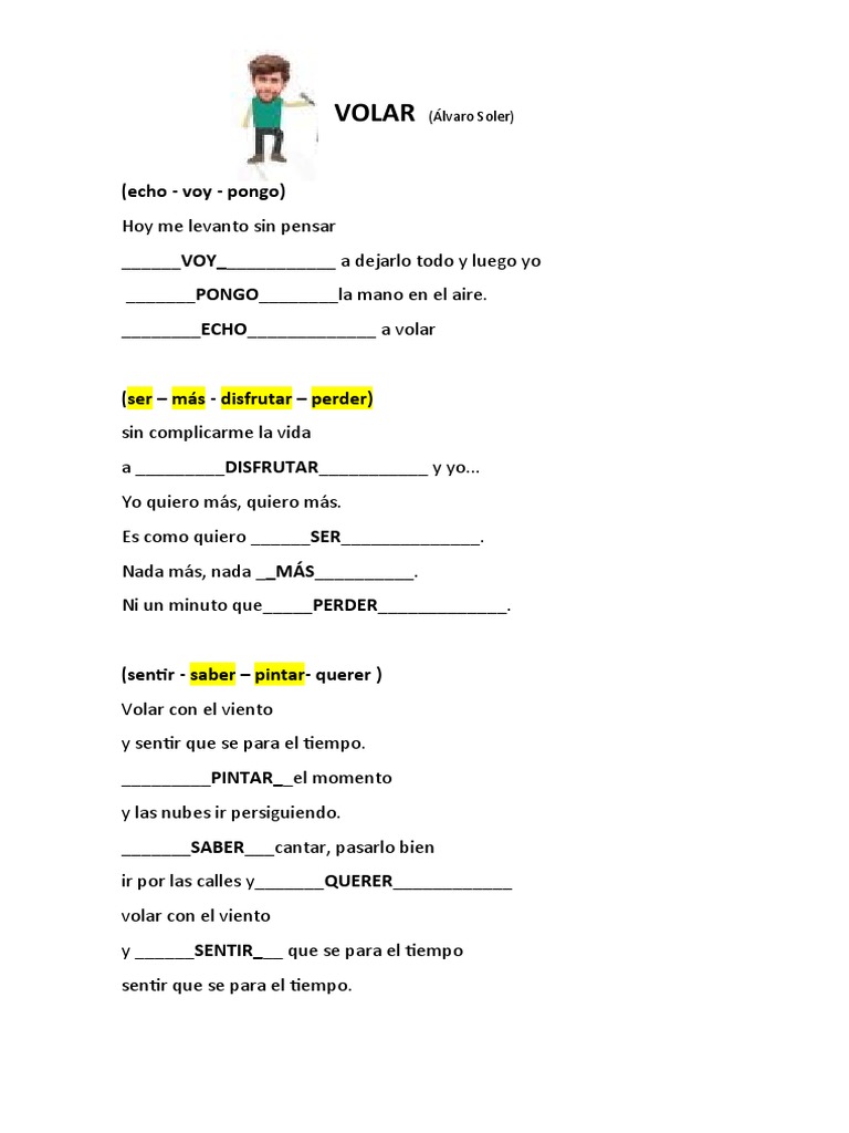 Volar, Alvaro Soler | PDF