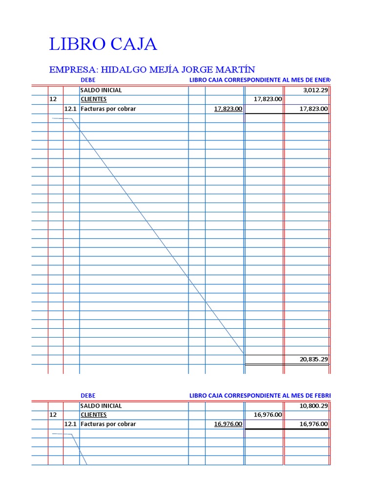 Modelo de Libro Caja | PDF