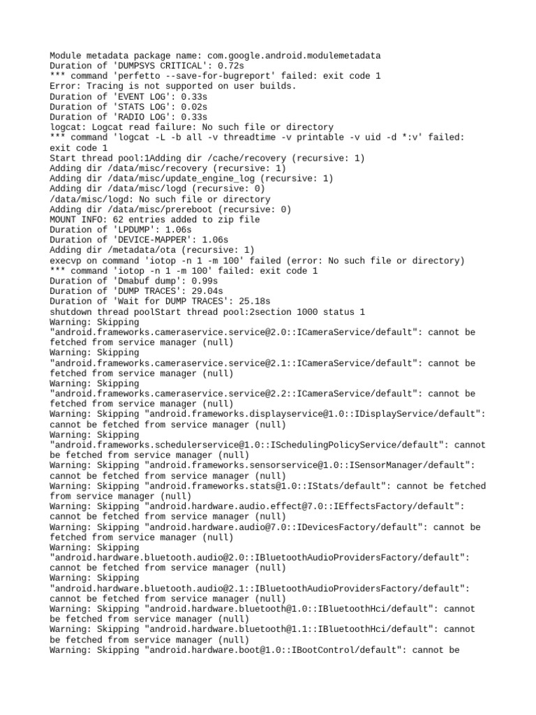 Bugreport X6825 GL SP1A.210812.016 2023 03 18 14 23 37 Dumpstate - Log 2606 | PDF | System ...