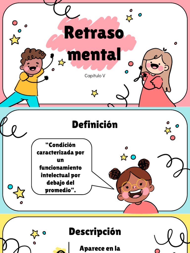 diapositivas Retraso Mental | PDF | Discapacidad intelectual | Aprendizaje