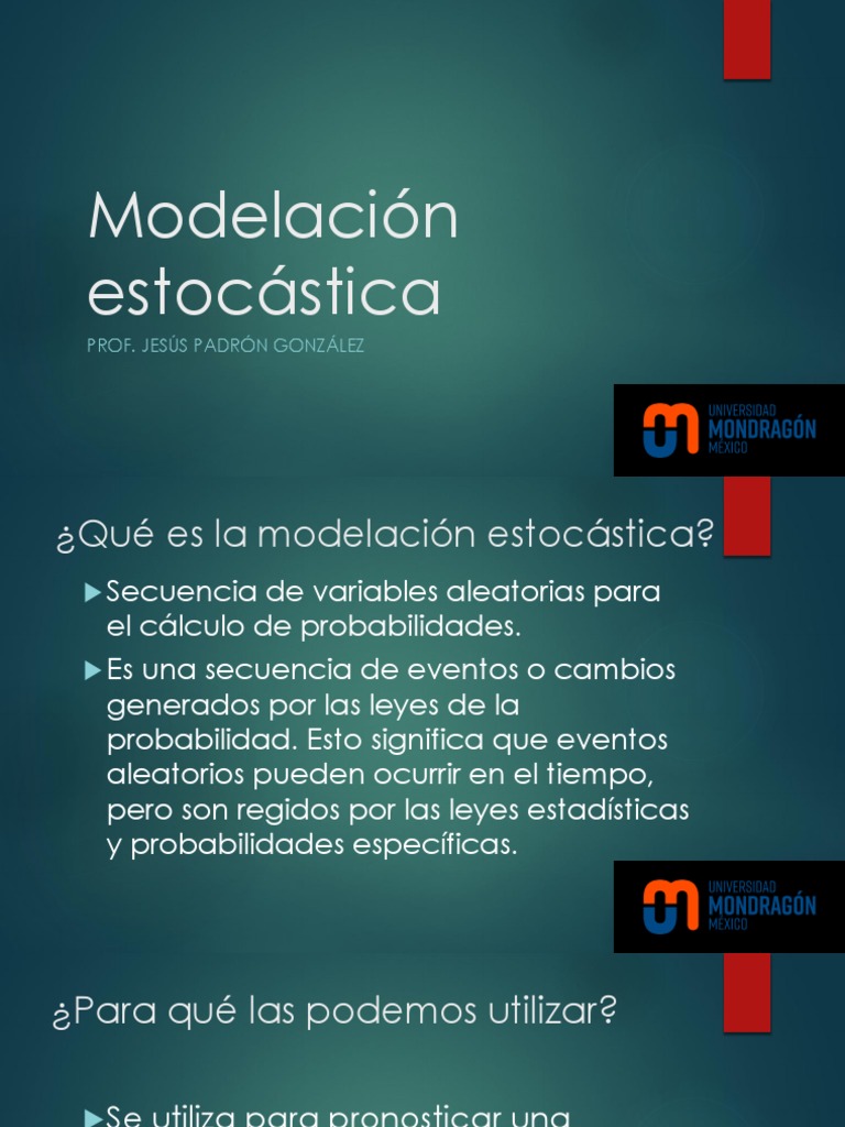 Modelos Estocasticos | PDF | Probabilidad | Media