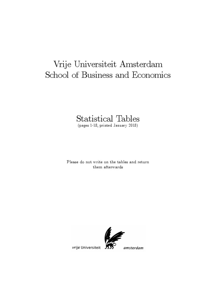 Doane5 AppendixA AllTablesExam | PDF | Probability Theory | Statistical Inference