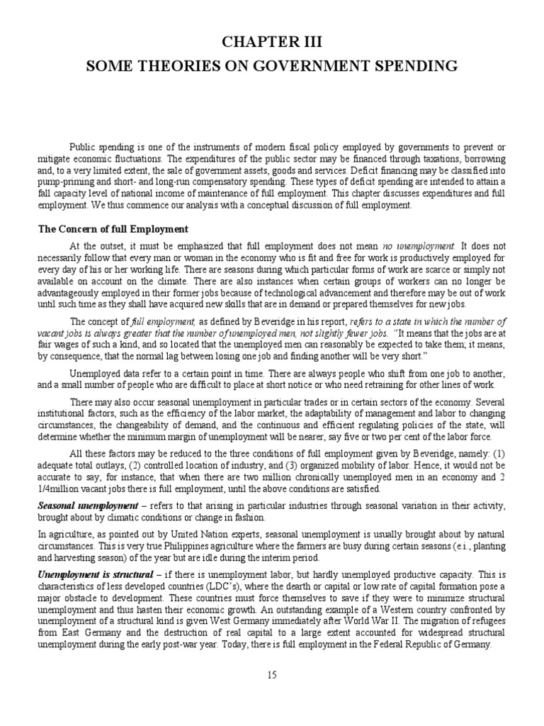 Chapter 3 | PDF | Deficit Spending | Government Budget Balance