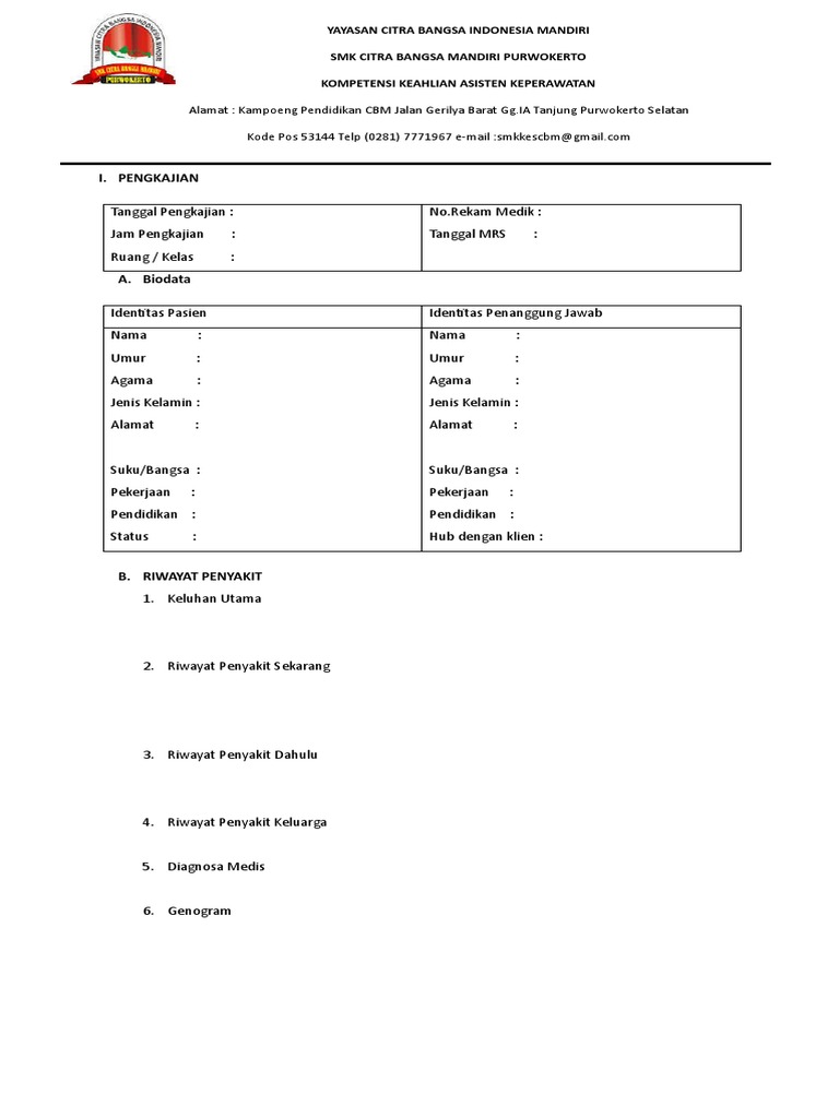 Format Askep CBM New | PDF | Pengembangan Diri