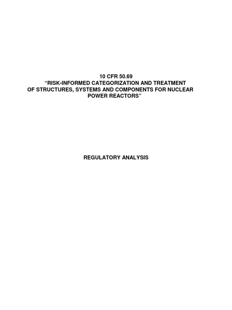 Risk-Informed Categorization in NRC Regulations | PDF | Nuclear ...