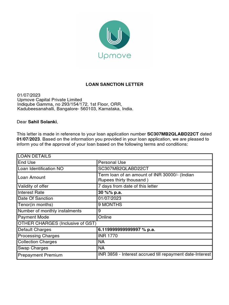 Key Fact Statement | PDF | Loans | Interest