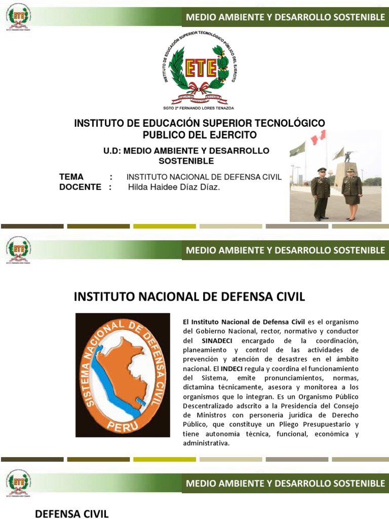 Diapo 05 - Defensa Civil | Descargar gratis PDF | Defensa Civil | Desarrollo sostenible
