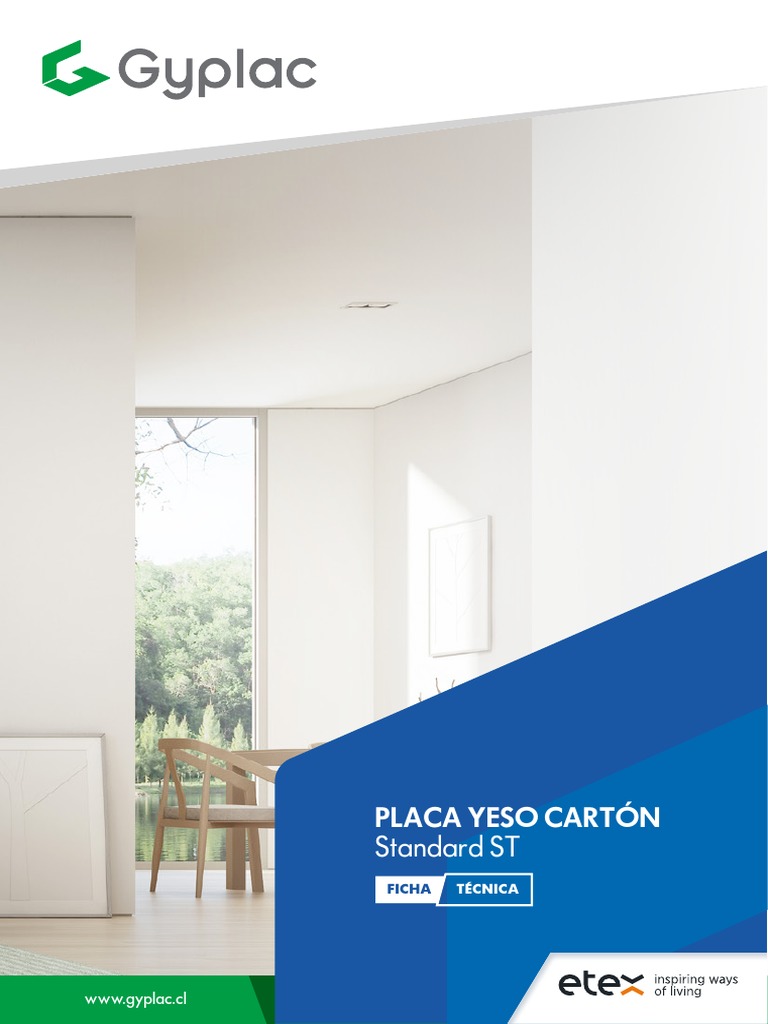 Placa Yeso Cartón Standard ST Gyplac | PDF