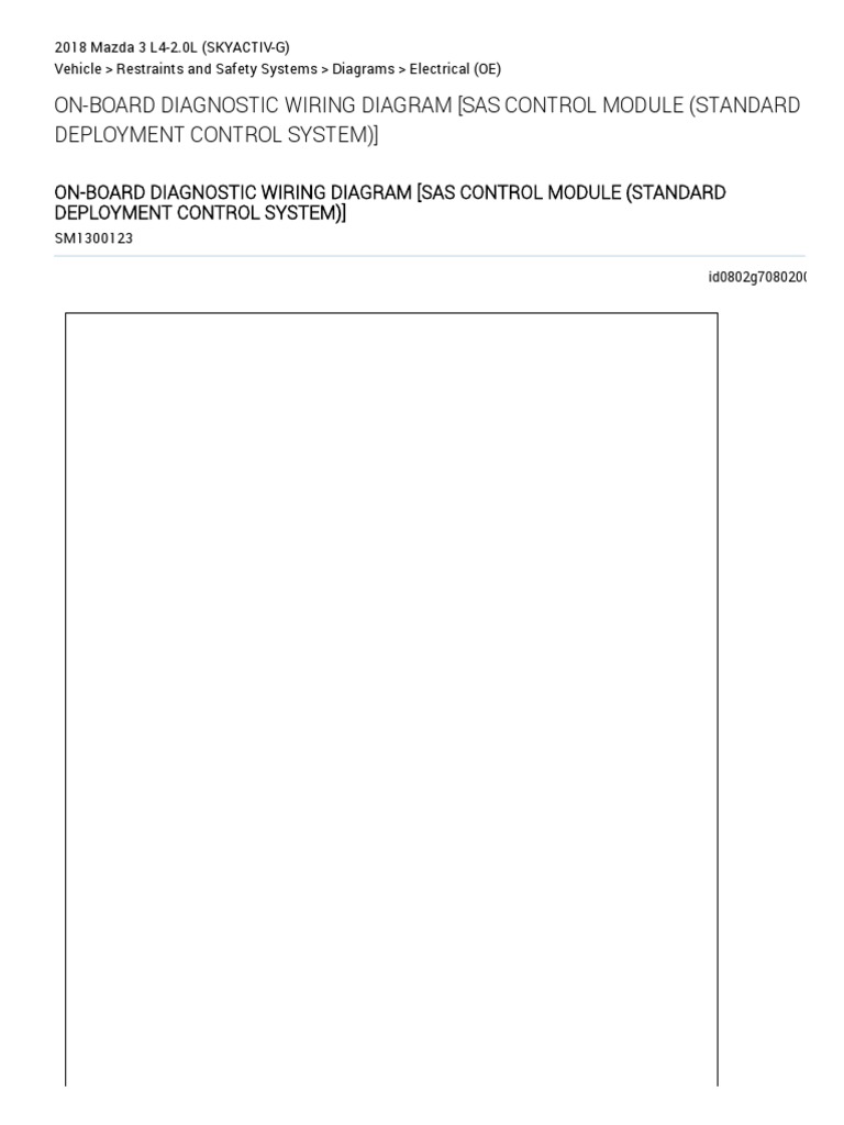 ON-BOARD DIAGNOSTIC WIRING DIAGRAM (SAS CONTROL MODULE (STANDARD ...