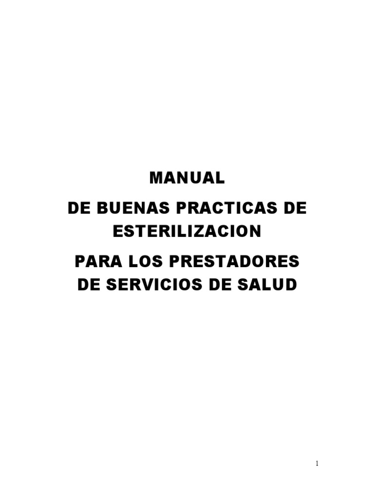 Resolucion 2183 Manual de BPE | PDF | Esterilización (Microbiología) | Calidad (comercial)