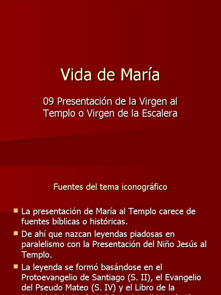216186545-09.vida de María Presntación Al Templo | PDF | María, madre ...