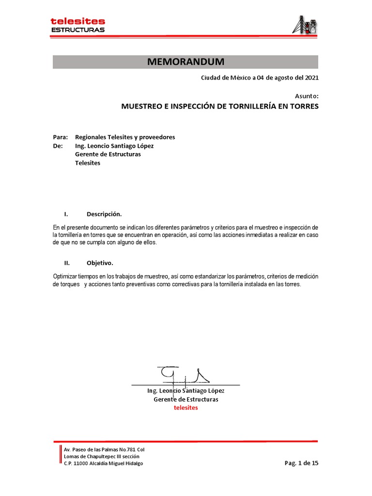 Torque y Muestreo en Estructuras - 07 | PDF | Tornillo | Arandela (Hardware)