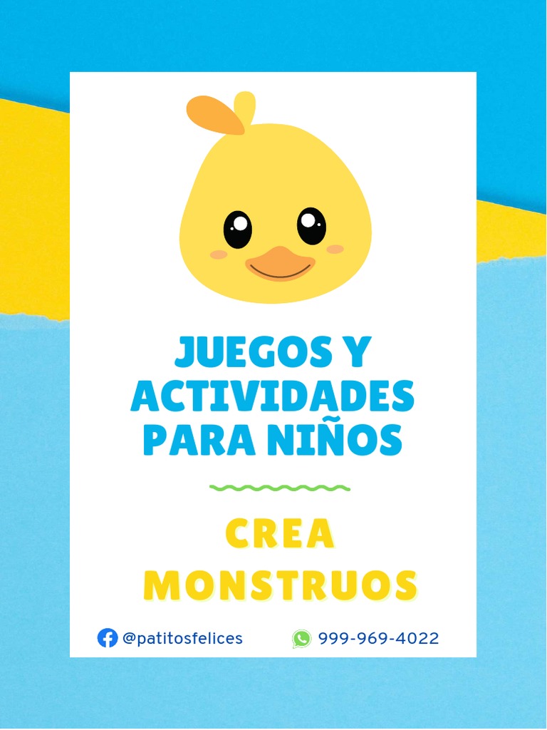 Juegos Creativos para Niños: Monstruos | PDF
