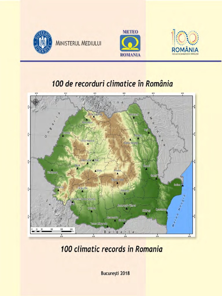 Schimbari Climatice - ANM Brosura - 100 Recorduri Climatice in Romania ...