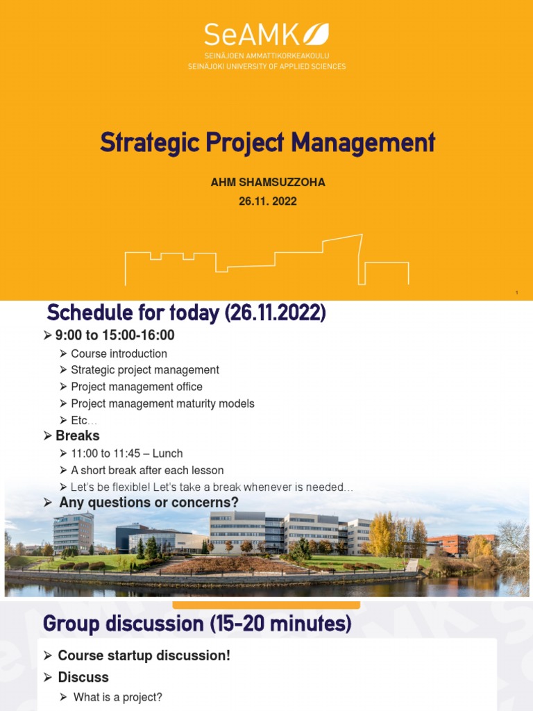 Lecture 1 SPM | PDF | Strategic Management | Project Management