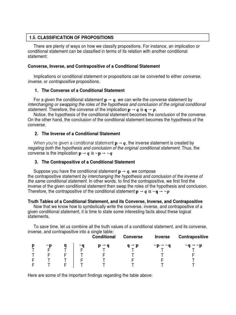 MMW 3 | PDF | Contradiction | Logic