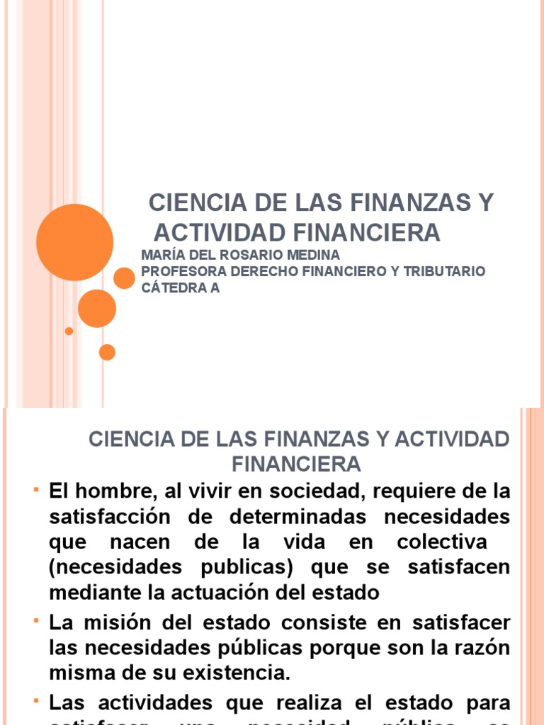 Ciencia de Las Finanzas y Actividad Financiera | PDF | Estado (política) | Justicia
