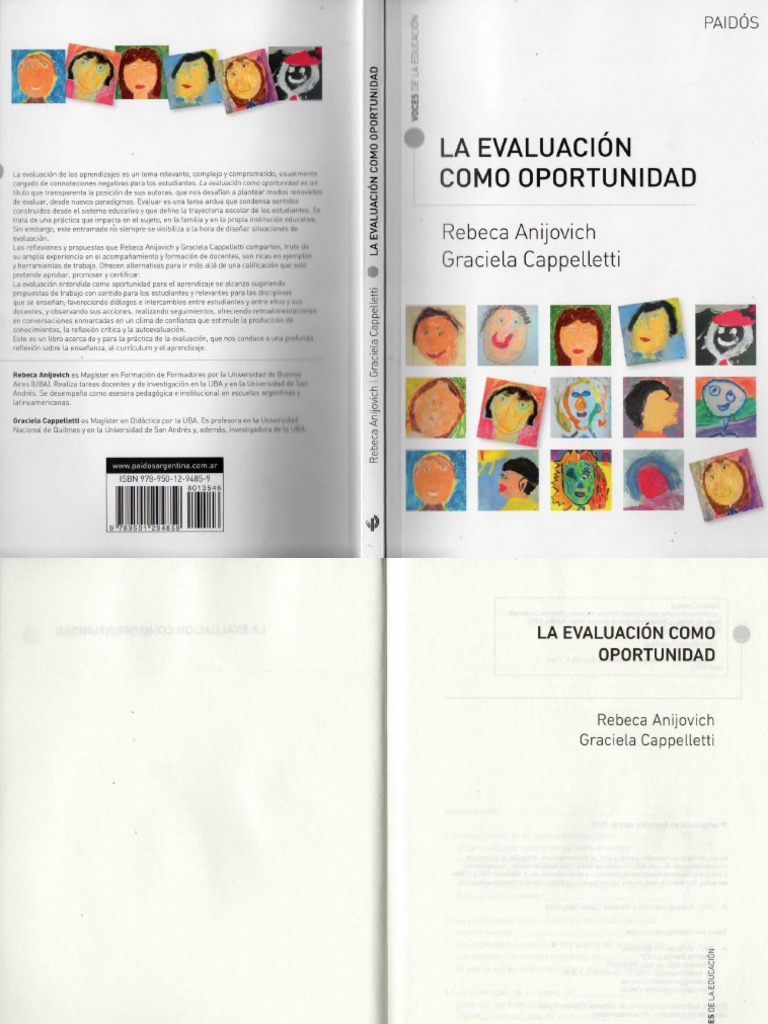 ANIJOVICH - La Evaluacion Como Oportunidad | PDF | Evaluación | Enseñando