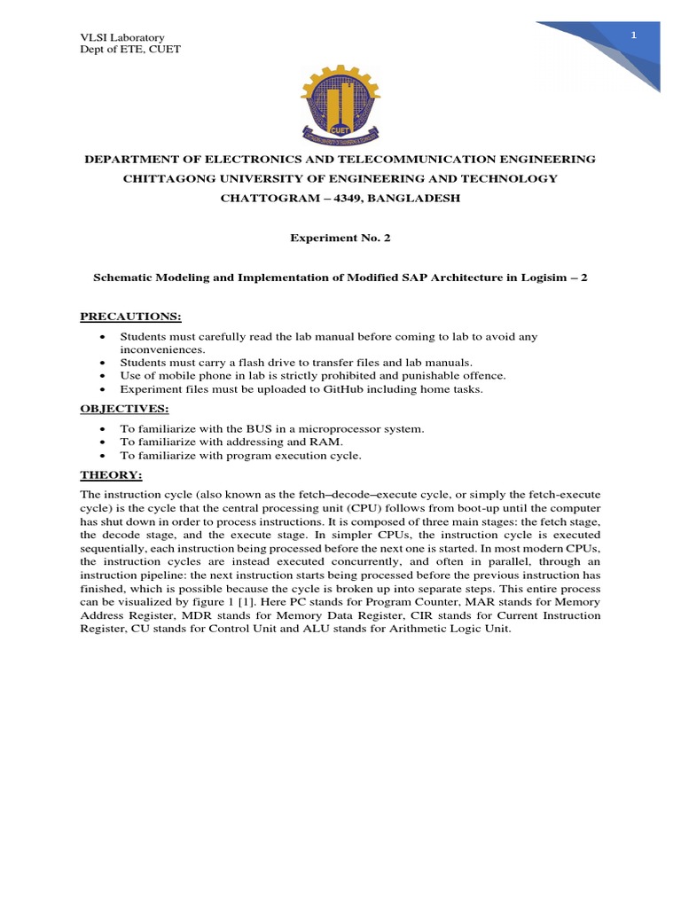 Exp 2 | PDF | Central Processing Unit | Random Access Memory
