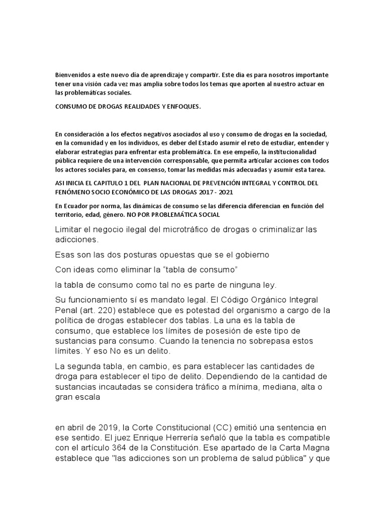 Drogas Explic 2 | PDF | Drogas | Comercio ilegal de drogas