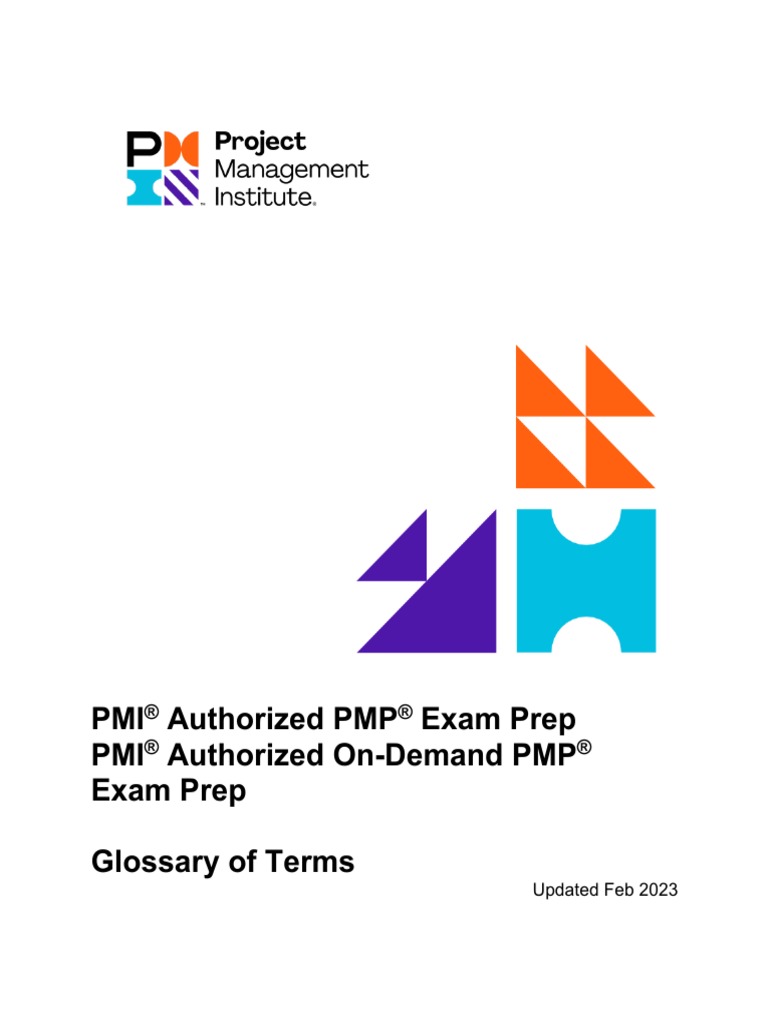 Glossary - PMP - Feb 2023 | PDF | Agile Software Development | Project ...
