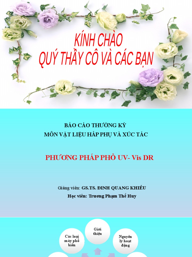 PP UV-Vis DR. Truong Pham The Huy | PDF