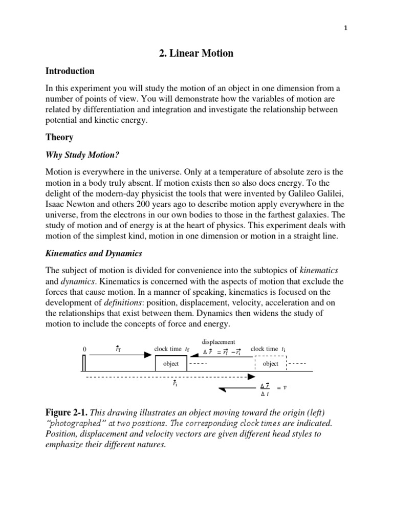 Linear Motion | PDF | Velocity | Acceleration