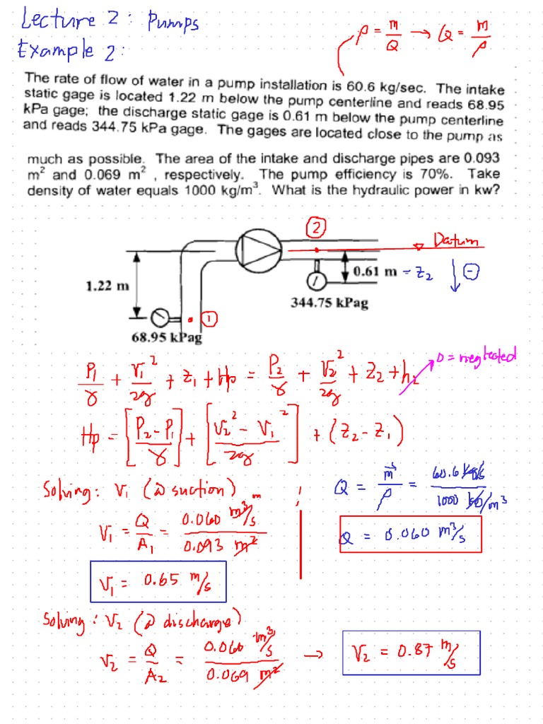 Lecture 2 - Pumps | PDF