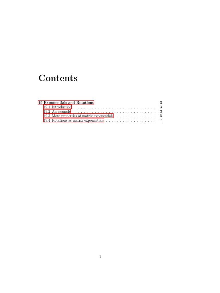 Ch Exponentials And Rotations Pdf Eigenvalues And Eigenvectors