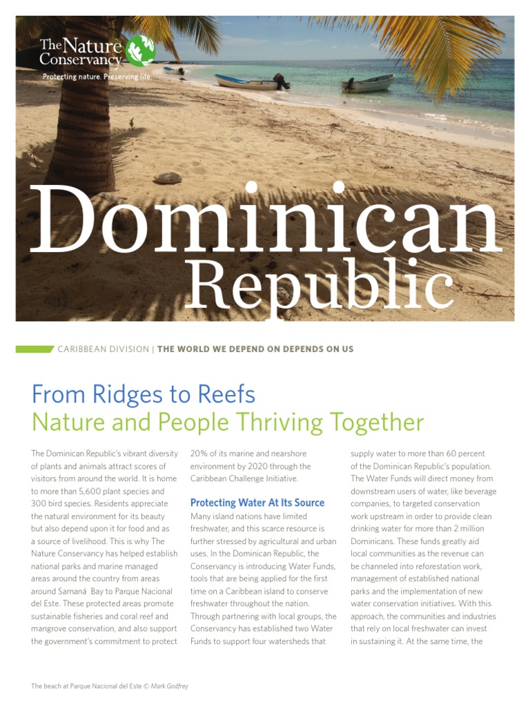 Caribbean-Dominican-Republic-Fact-Sheet | PDF | Coral Reef | Protected Area