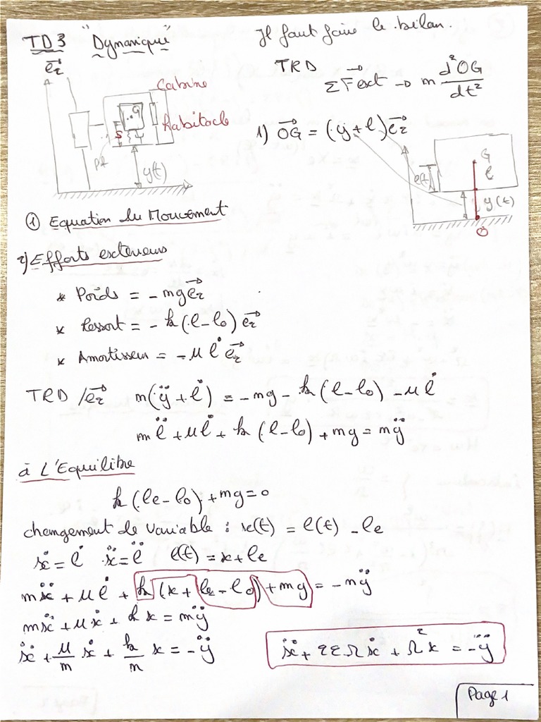 TD3 Dynamique | PDF