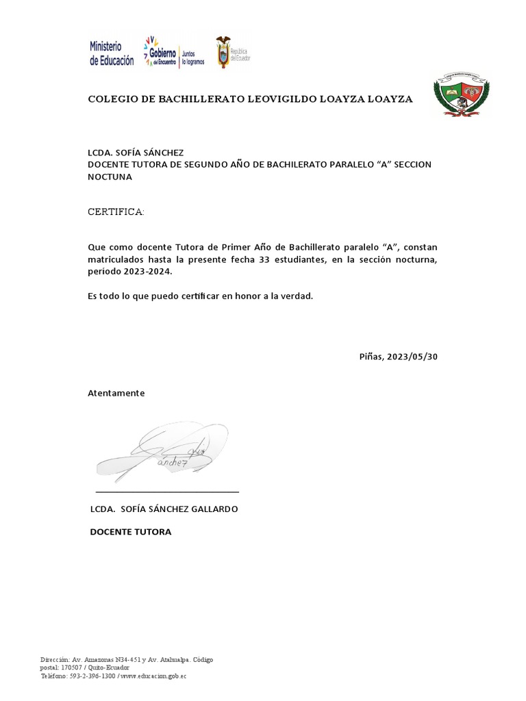 Certificacion 2do Bgu | PDF