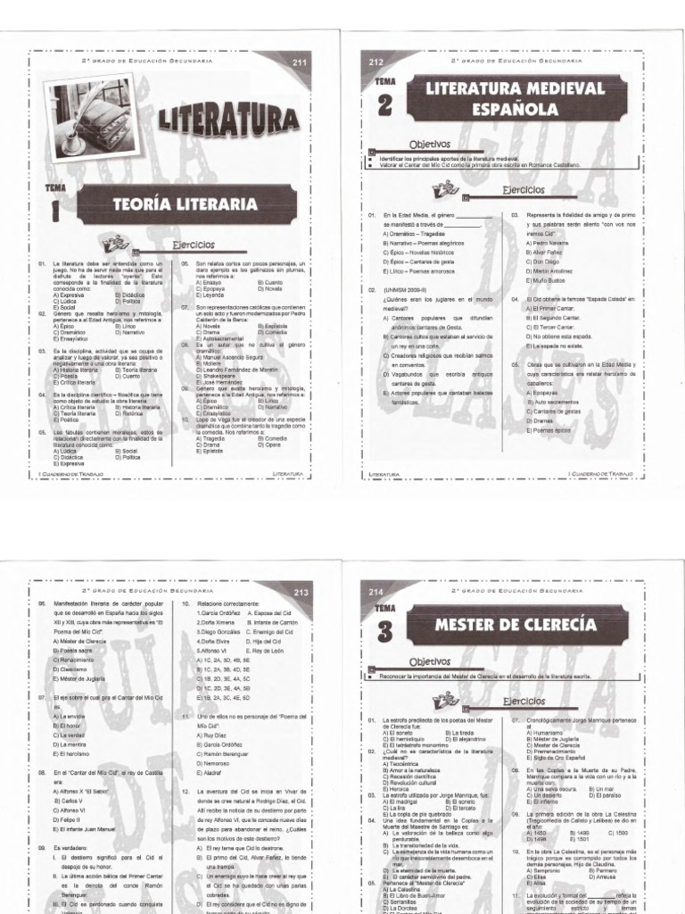 Guia de Literatura | PDF | Don Quijote | Literatura española