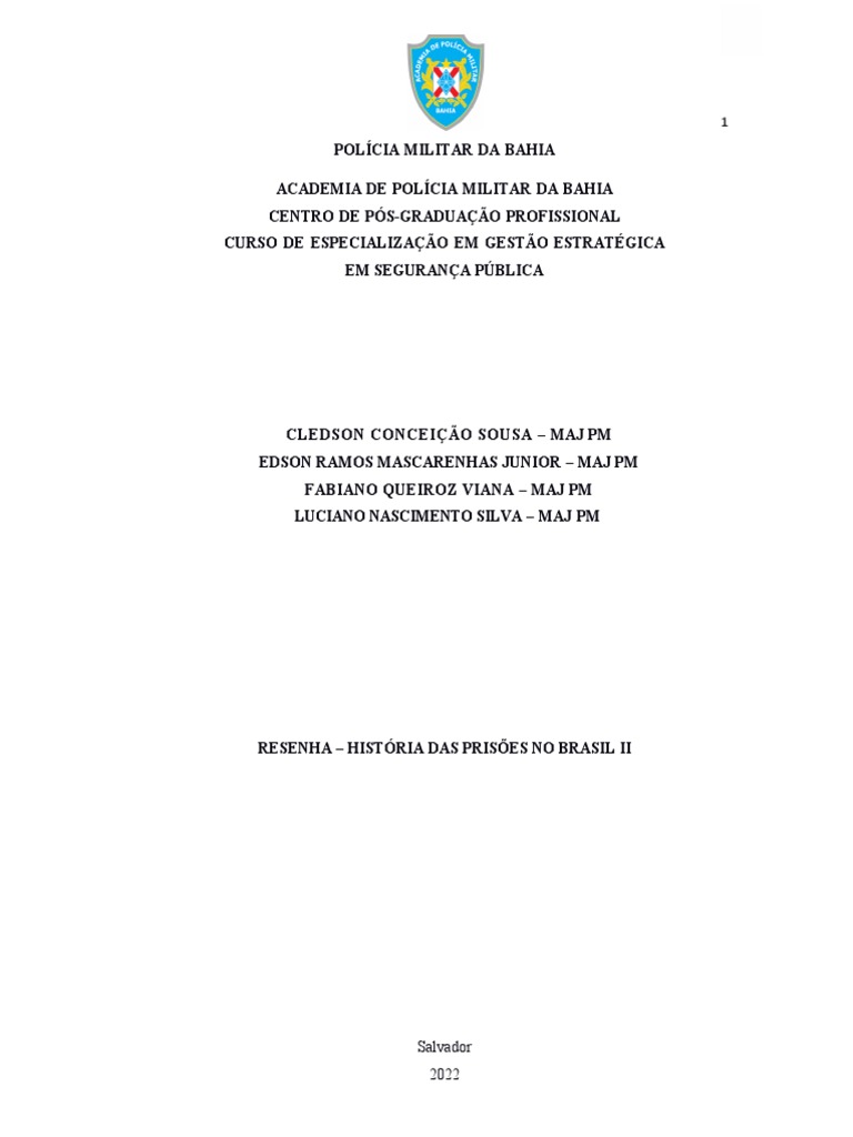História das Prisões no Brasil II | PDF | Prisão | Brasil