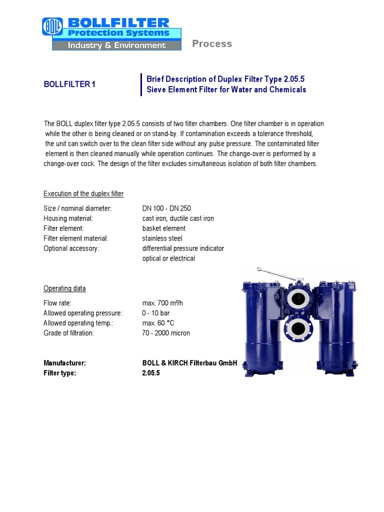 Bollfilter-2 05 5 | Download Free PDF | Filtration | Physical Sciences