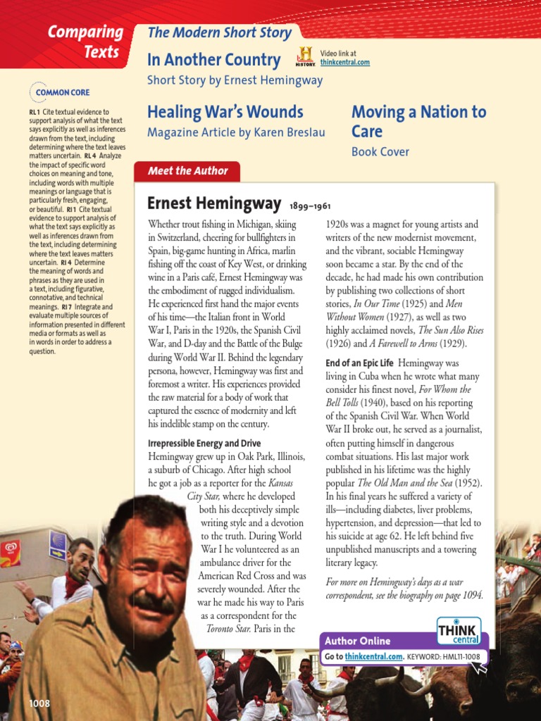 In Another Country by Ernest Hemingway | PDF | Ernest Hemingway