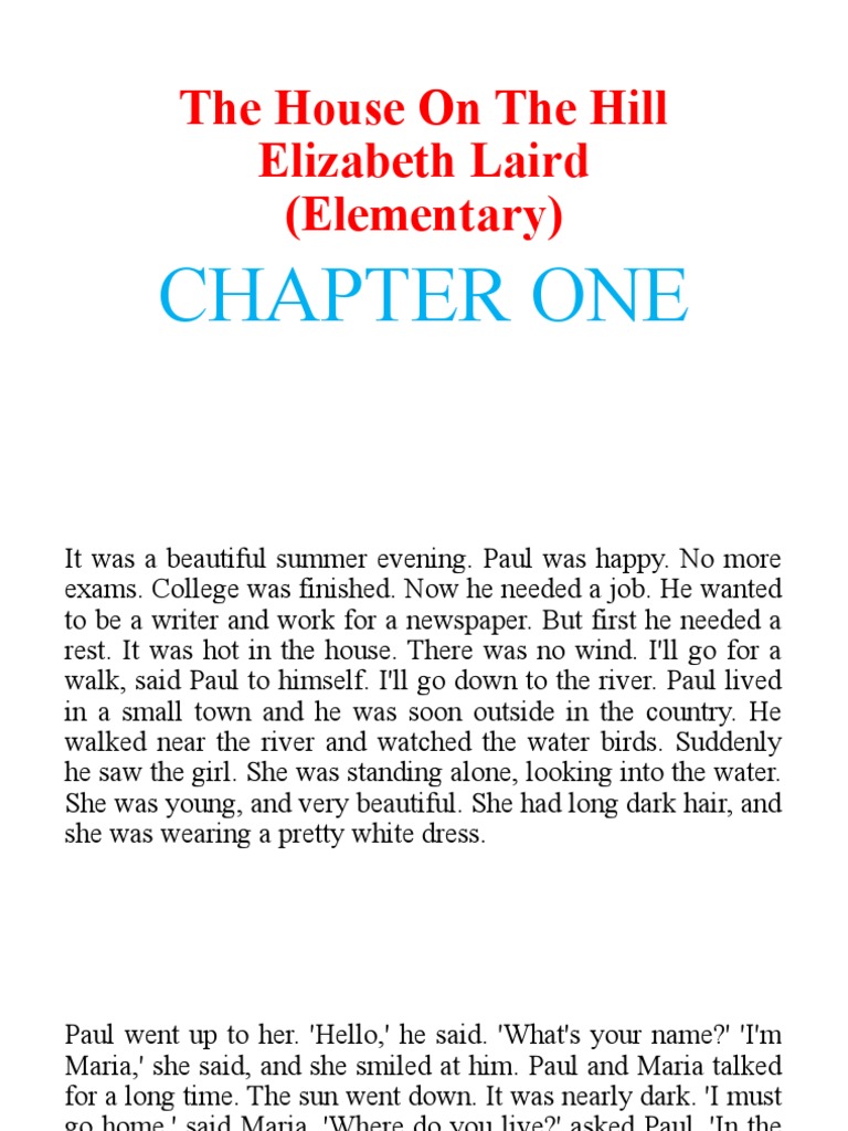 The House On The Hill Elizabeth Laird ( | PDF