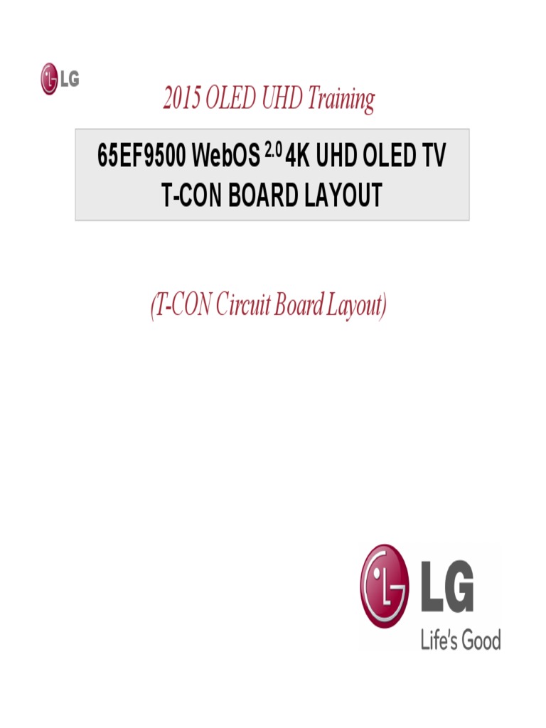 OLED65EF9500 WebOS 2.0 4K UHD OLED TV T-CON BOARD LAYOUT | PDF | Electrical Engineering | Power ...