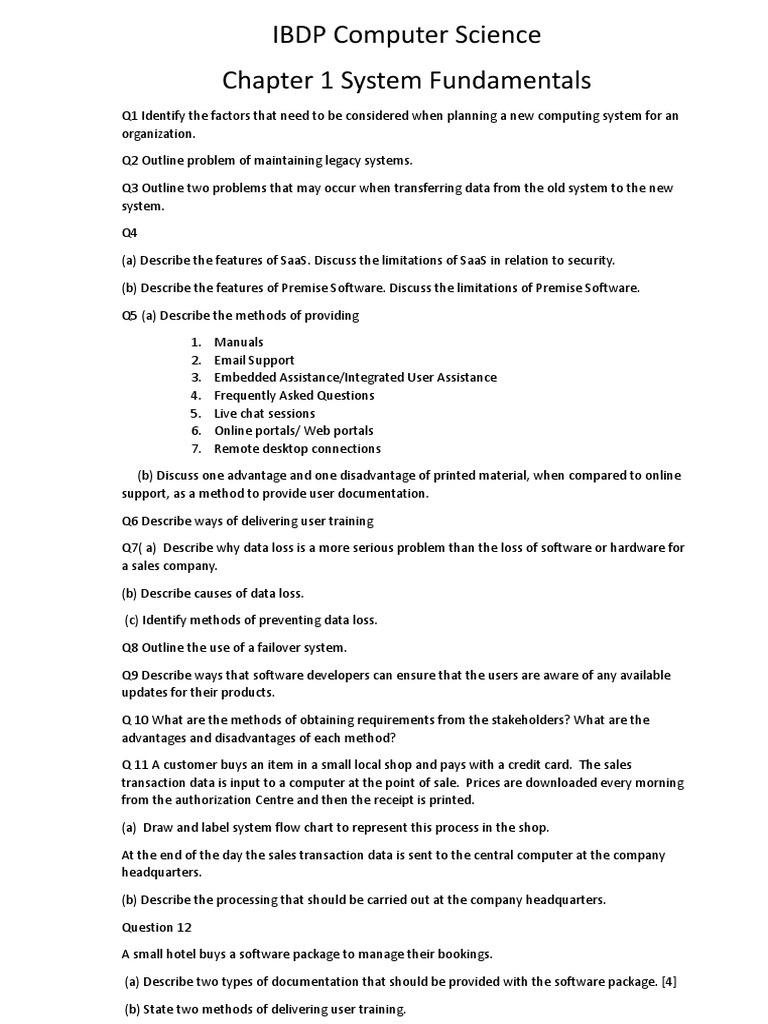 System_Fundamentals_Worksheet | PDF | Data | Software
