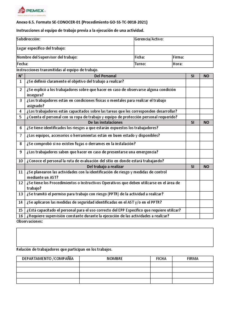 Formato SE-CONOCER-01 | PDF