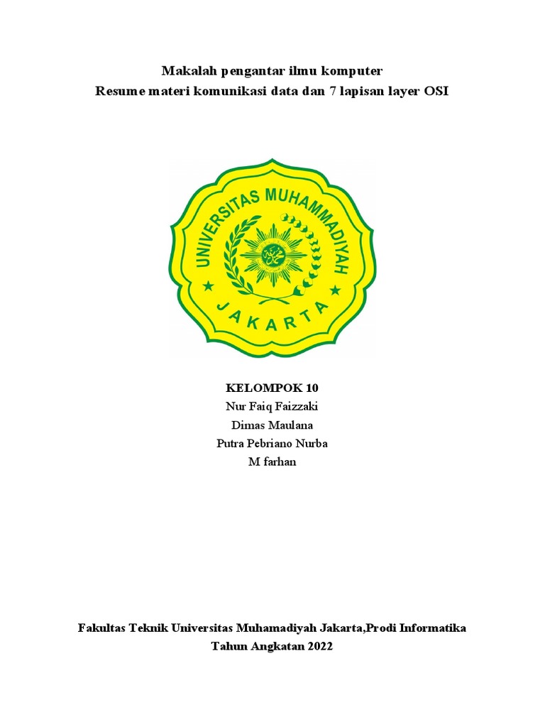 Makalah 7 Layer Osi | PDF