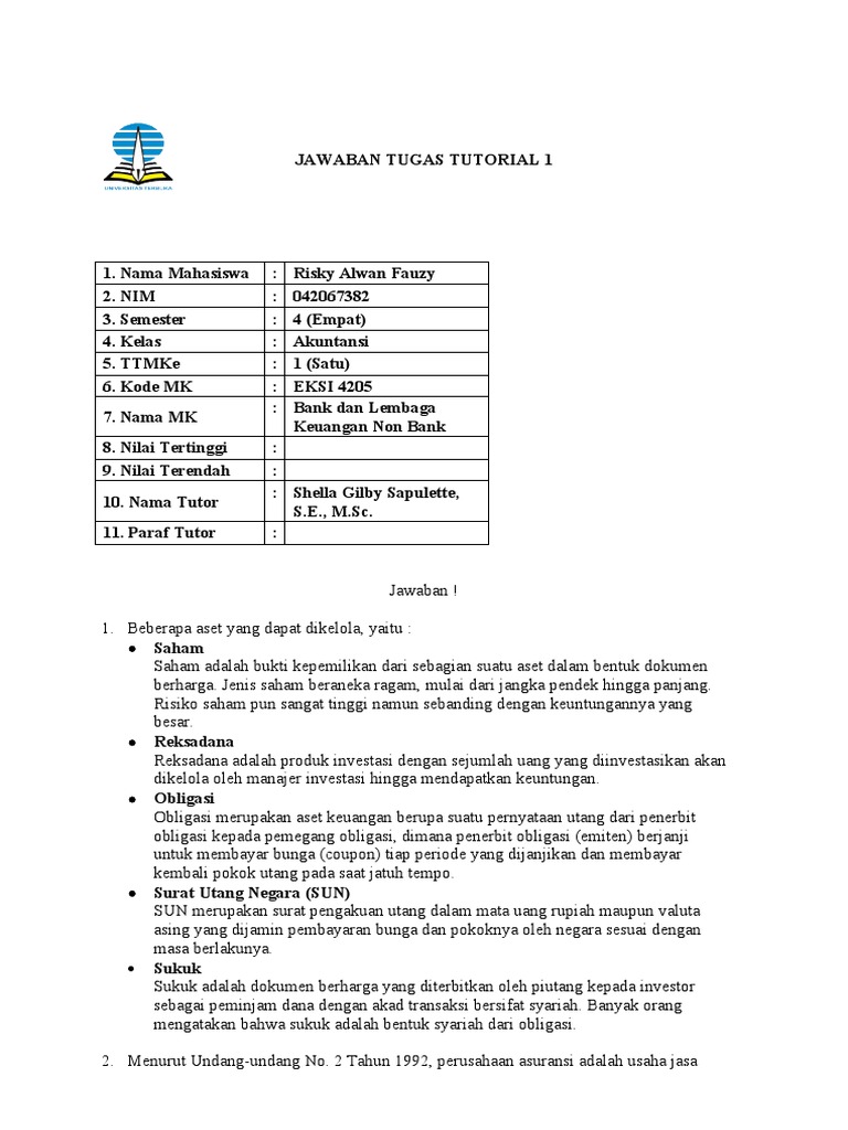 TT1 Bank & LKNB | PDF