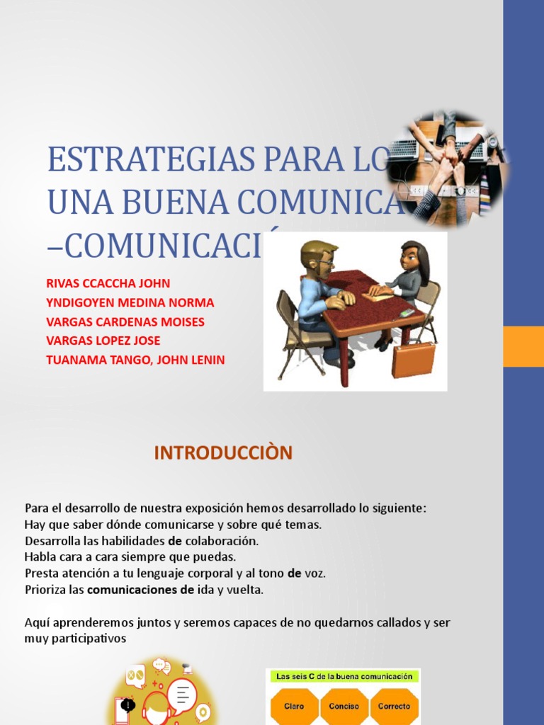 Estrategias para Lograr Una Buena Comunicación - Comunicación | PDF ... Estrategias para Lograr Una Buena Comunicación - Comunicación | PDF ...