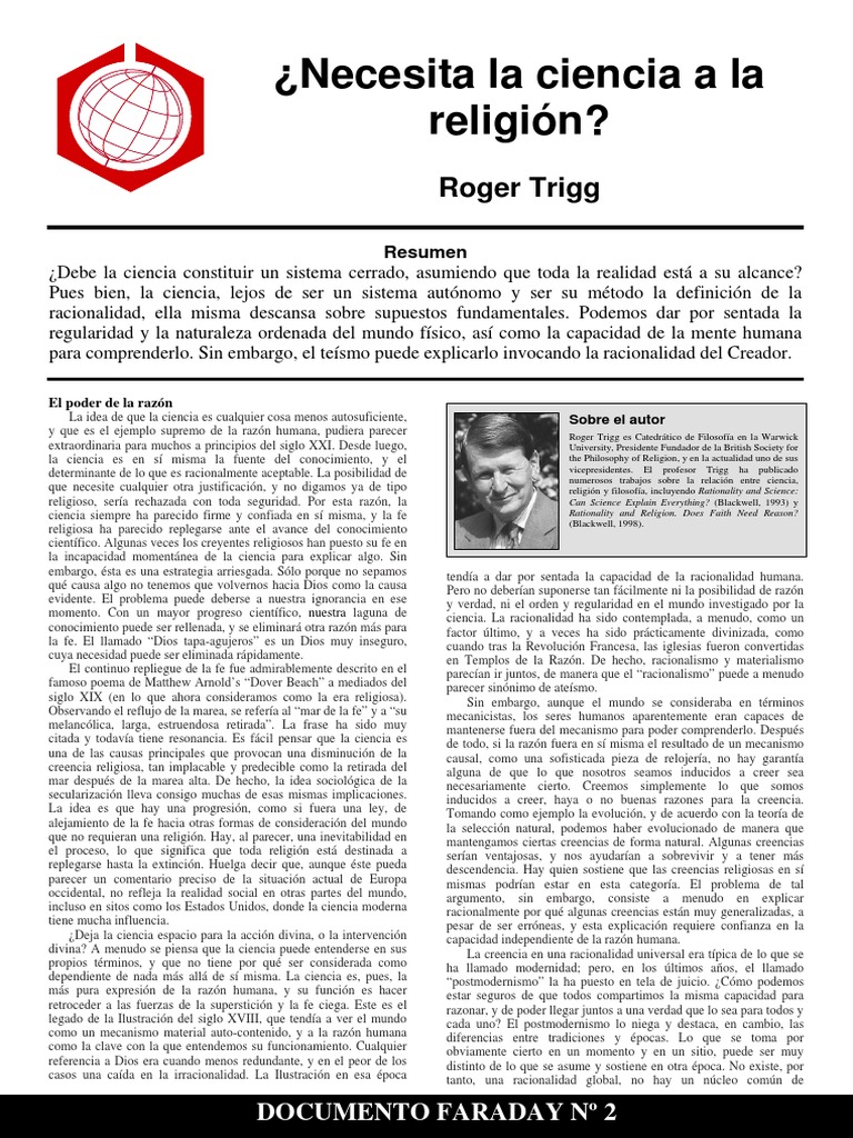 Documento Faraday 2 de Trigg | PDF | Verdad | Conocimiento