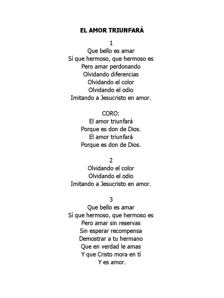 El Amor Triunfará: Un Don de Dios | PDF | Religión y espiritualidad