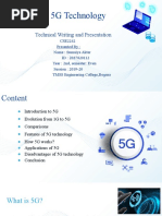 5G Technology Presentation | PDF