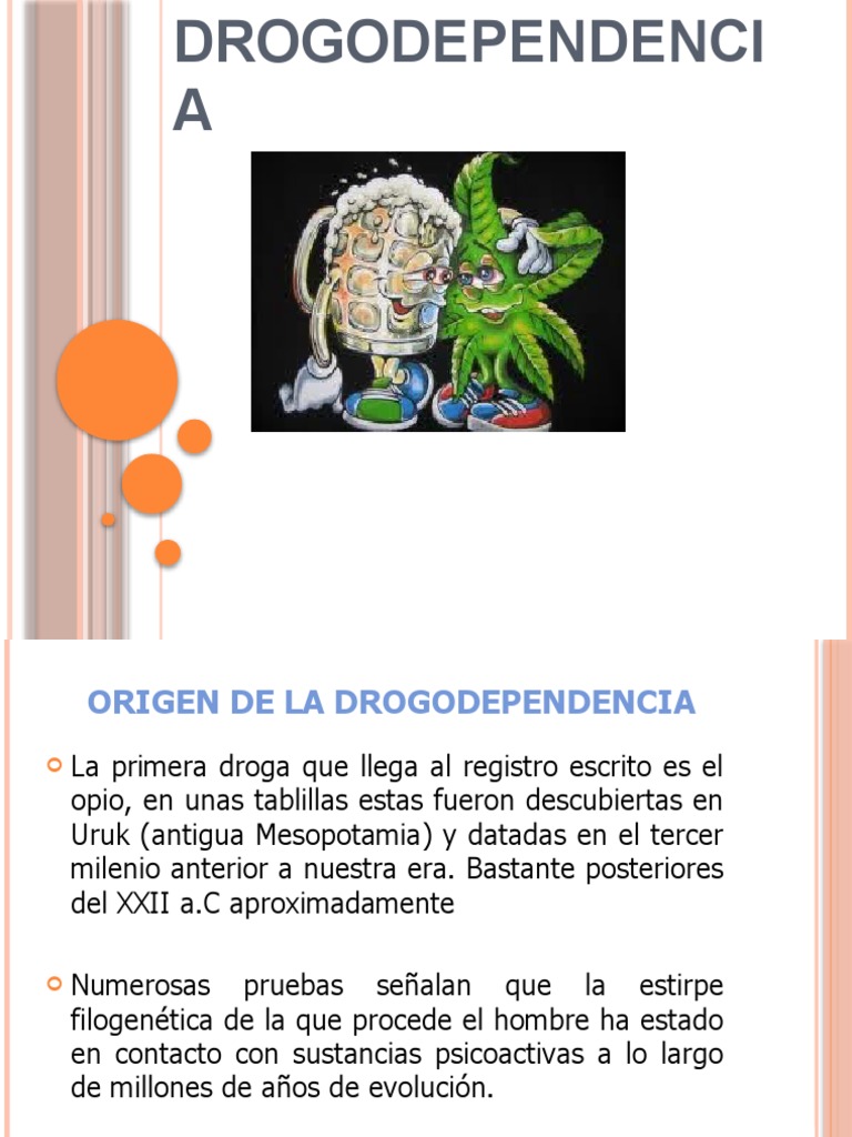 Drogo Dependencia | PDF | La dependencia de sustancias | Drogas