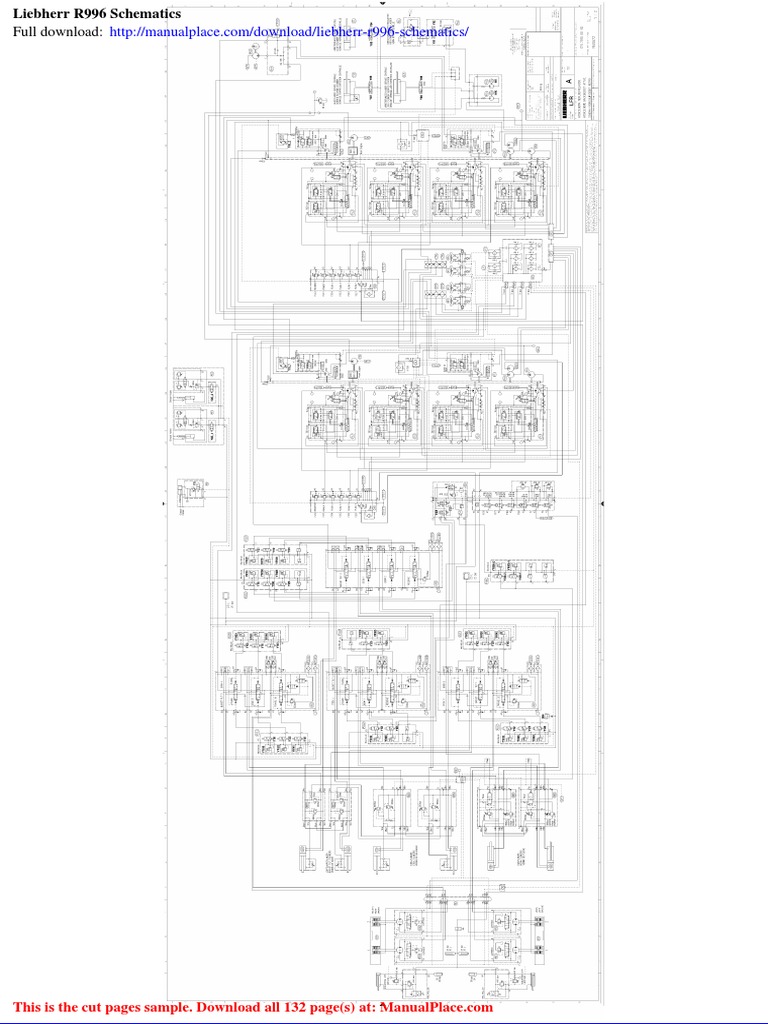 Liebherr r996 Schematics | PDF